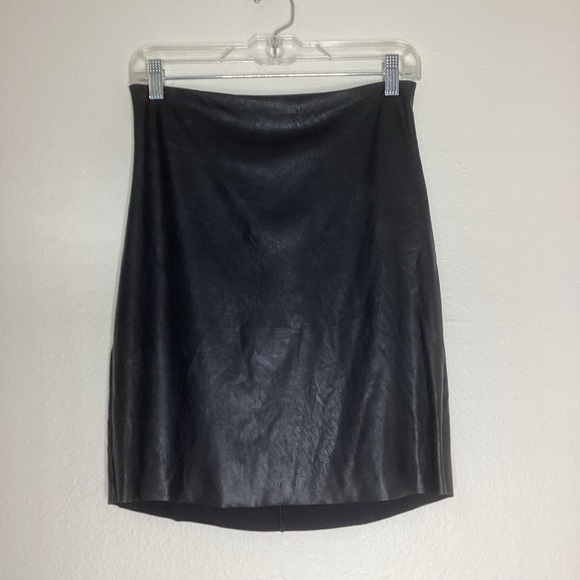 Commando | Skirts | Commando Black Vegan Leather Skirt Built In Shorts ...